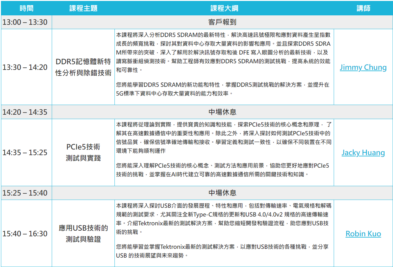 搶先報名【2024 TEK DAY — High Speed】－跟上最新的USB4技術